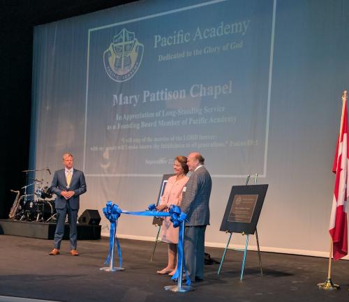 Grand Opening for Mary Pattison Chapel at Pacific Academy | Double V ...